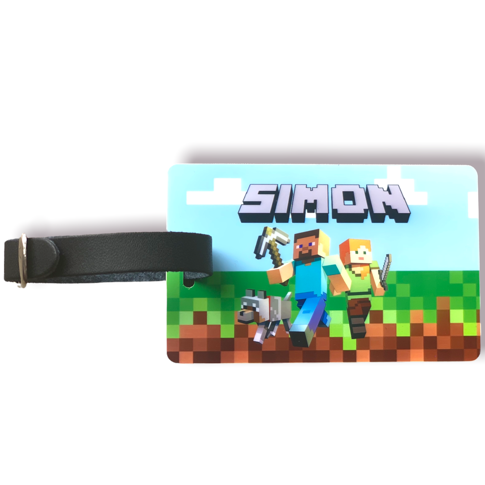 Minecraft Customised Luggage Tag – Cards And Tags UK Ltd