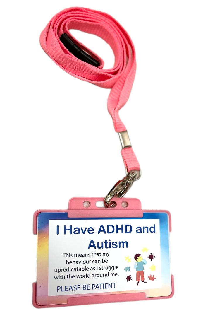 ADHD and Autism Awareness Card with Lanyard - Cards And Tags UK Ltd