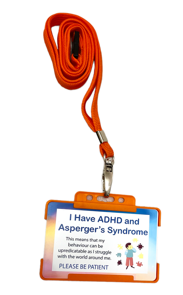Home ADHD and Aspergers Awareness Card and Lanyard