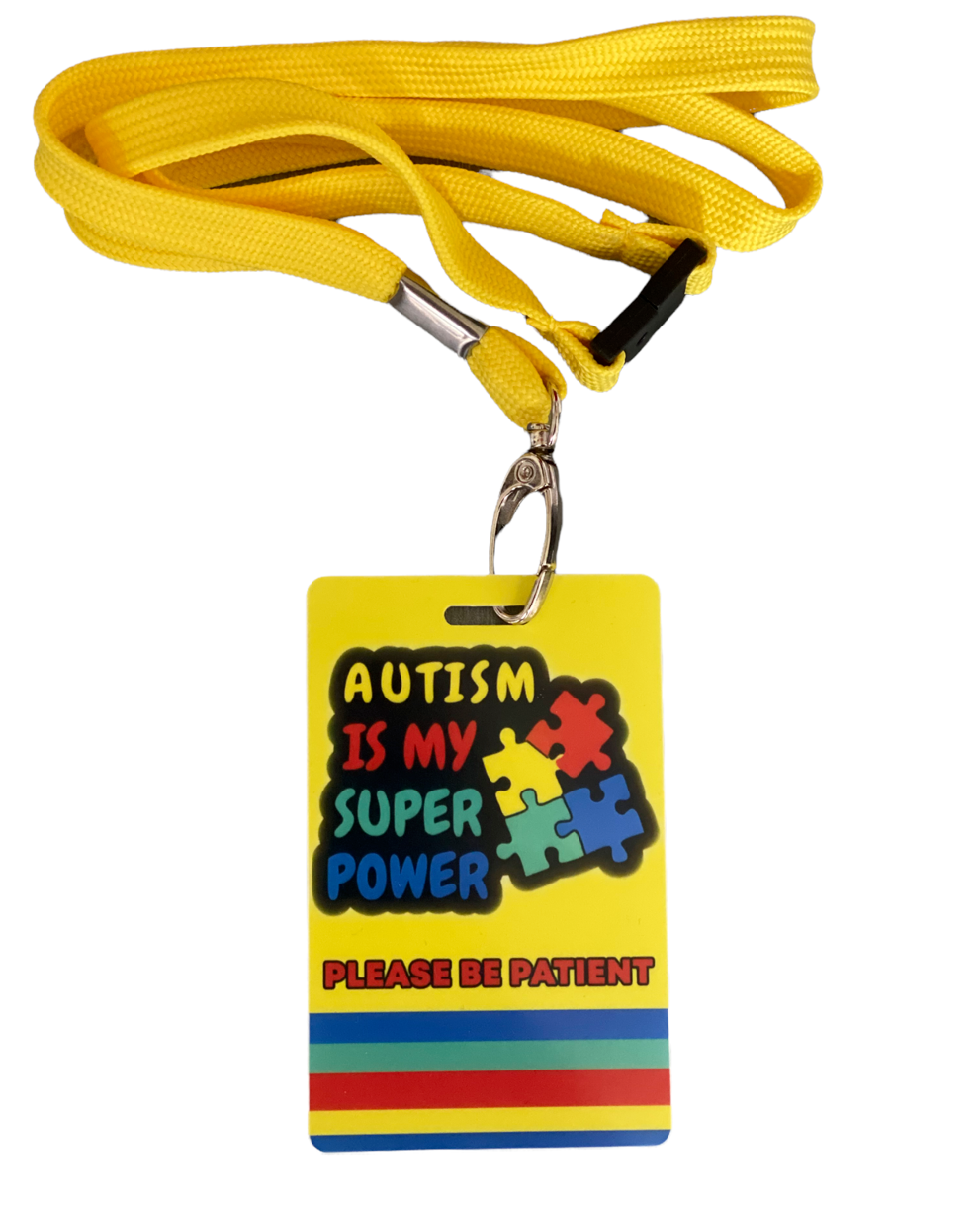 Autism Awareness- I Have Superpower Awareness Card with Lanyard - Cards ...